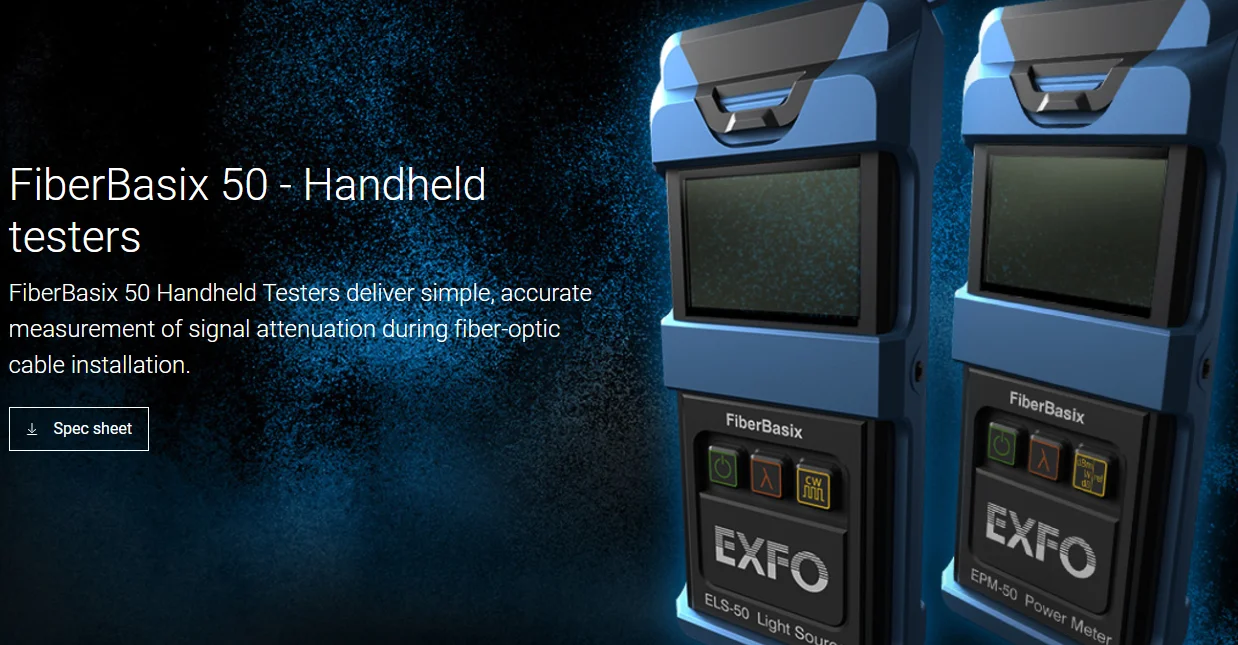 Exfo Fiberbasix 50 - Precision Handheld Testers for FTTX