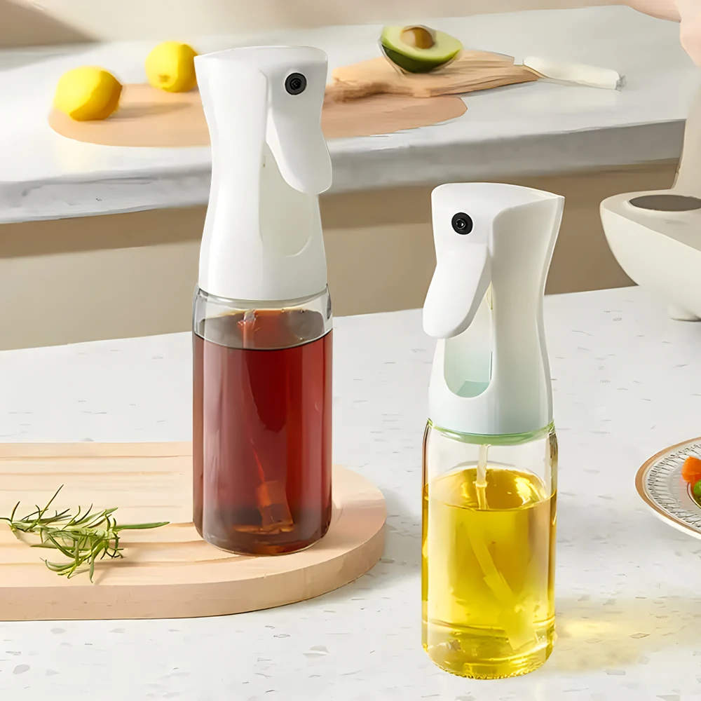 220ml Plastic Olive Oil Spray Bottle Oil Sprayer Dispenser for Kitchen ...