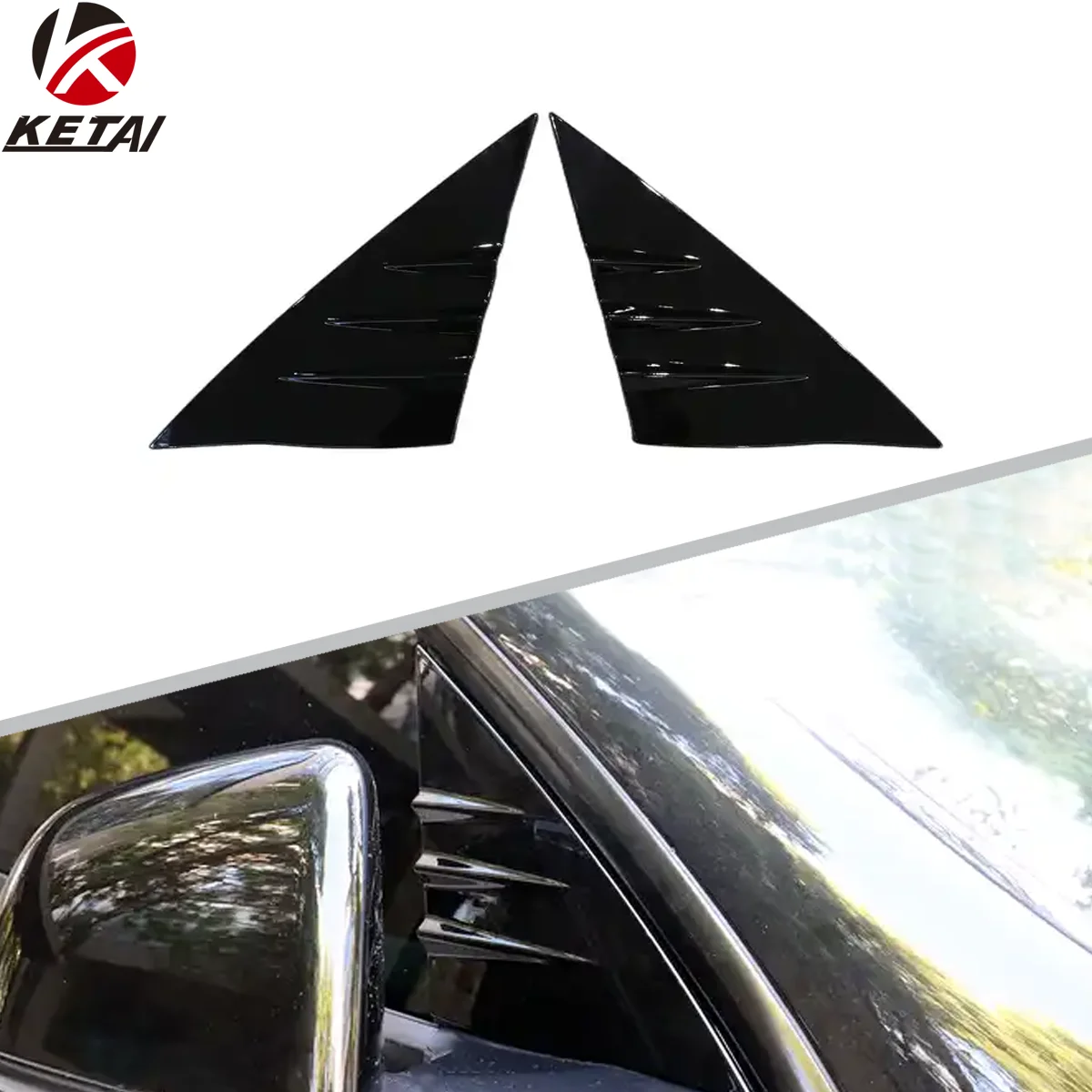 Hot Selling a Pillar Trim Car Parts Auto Accessories Matte Black for ...