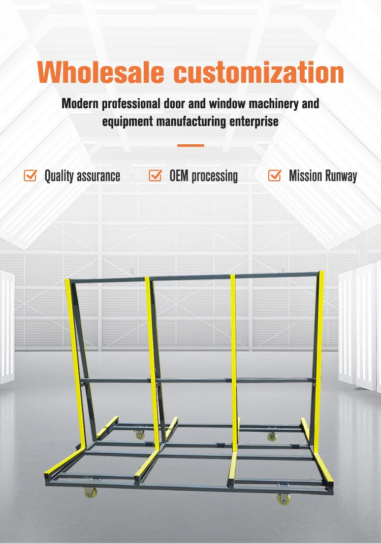 Loading 1000 kg Large Glass Transport Cart a Frame Rack for Glass and ...