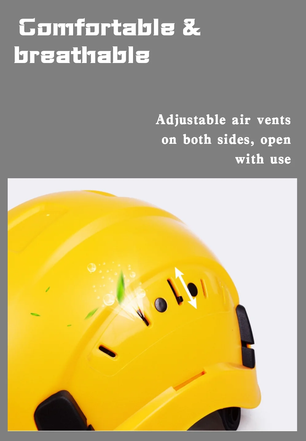 CE ANSI ABS PPE Safety Helmet for Mountaineering and Rock Climbing and ...