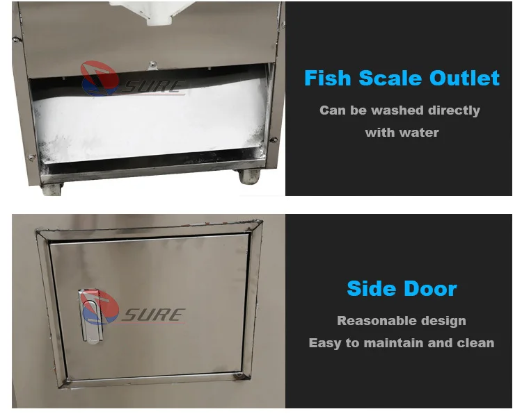 Salmon Tilapia Fish Belly Splitting Cutting Gutting Machine Fish ...