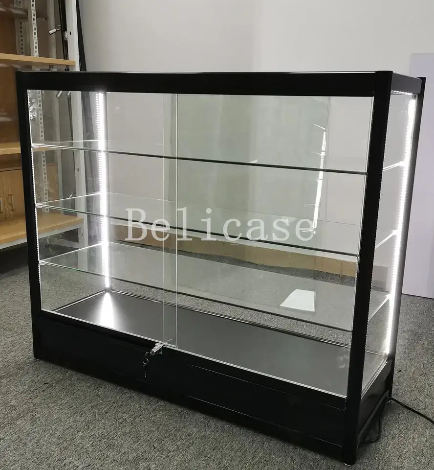 4 Feet Tempered Vitrine Display Showcase with LED Lights