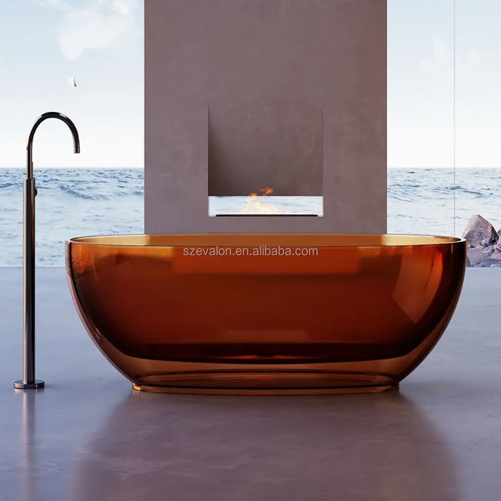 Luxury Clear Freestanding Bath - Elegant & Eco-friendly