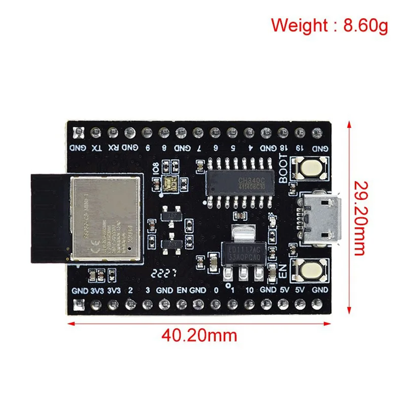 Esp32-c3 Development Board Core Board Is Equipped With Esp32-c3-mini-1 ...