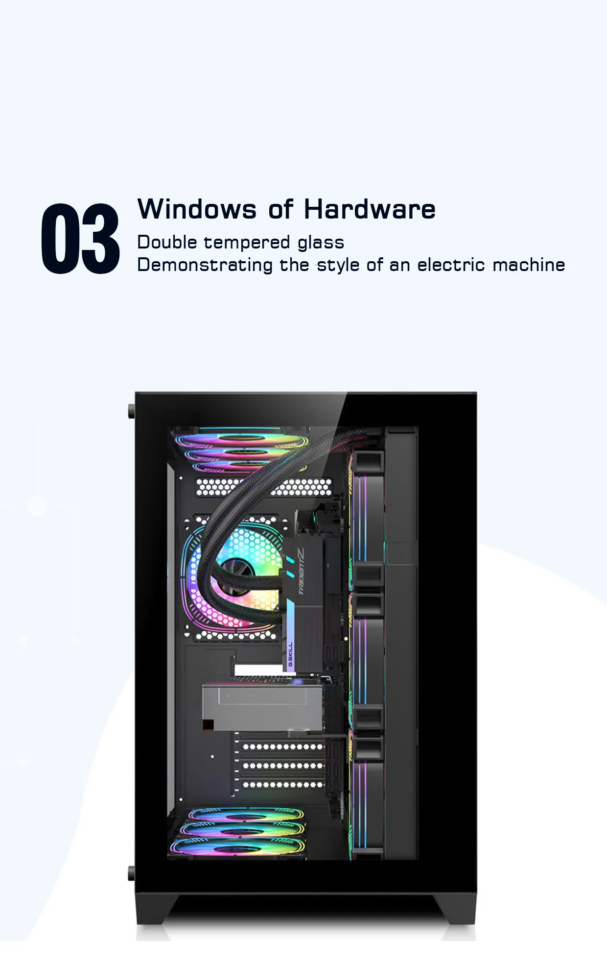 Newest Cool Gaming Pc Case Aluminum Atx/m-atx/itx Desktop Computer ...