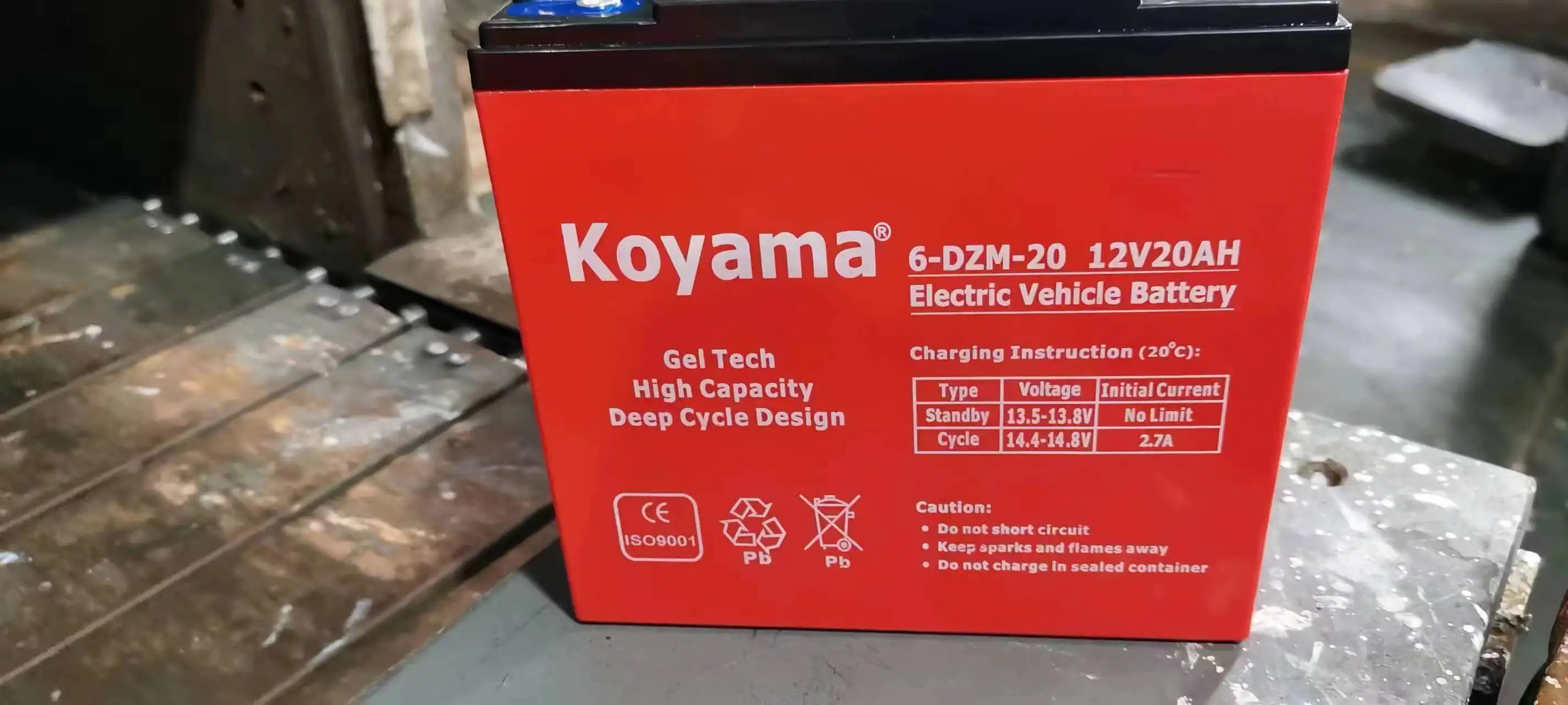 6-DZM-20 Rechargeable Scooter Battery - 12V 20ah