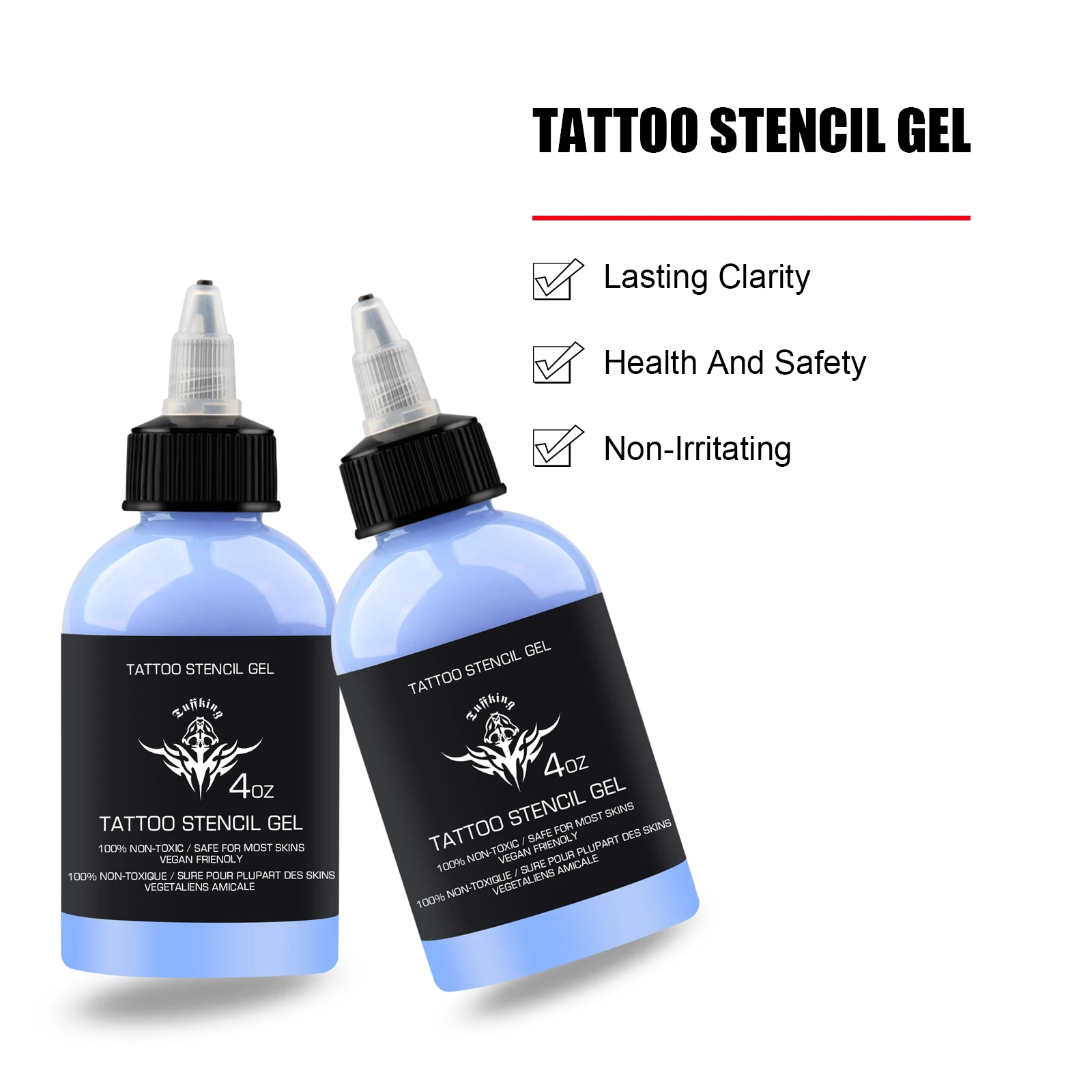 Tuffking 4OZ Tattoo Stencil Stuff Tattoo Transfer Solution Gel Tattoo ...