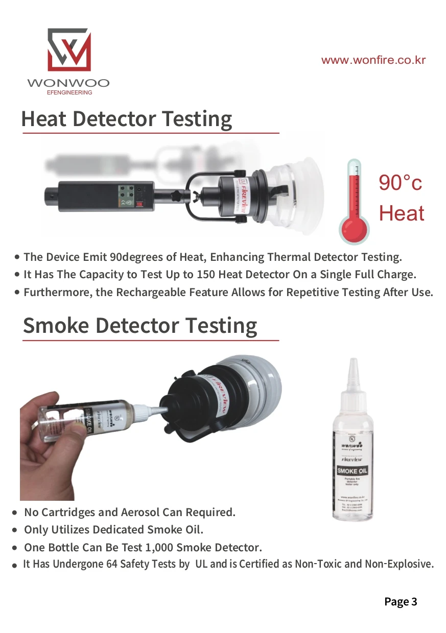 Fireview Set - Reliable Smoke Detector Tester for Inspectors