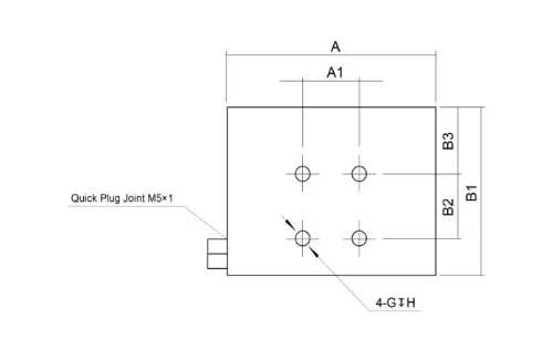 Linear Guide Rail Pneumatic Clamp - Precision and Durability