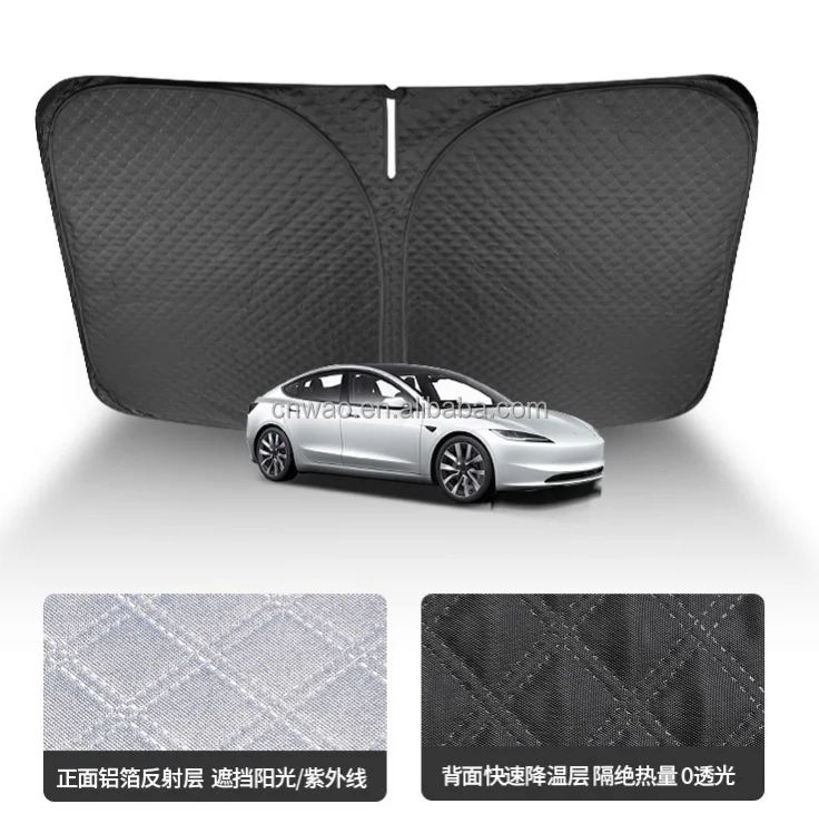 Sunlight Block Out Kit Privacy Camping Window Sun Shades For Tesla ...