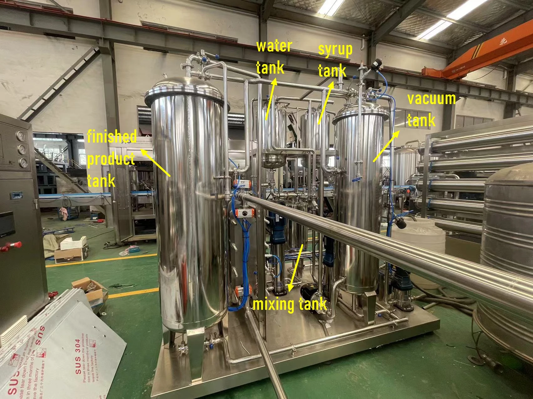 Automatic Carbonated Soft Drink Mixer CO2 Soda Carbonation Machine ...