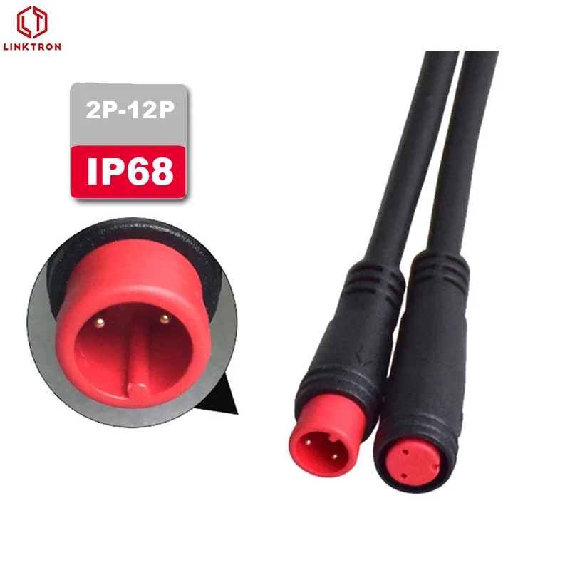 Mini Type 2pin 3pin 4pin 5pin 6pin Moulding Plug Cable M6 Connector ...