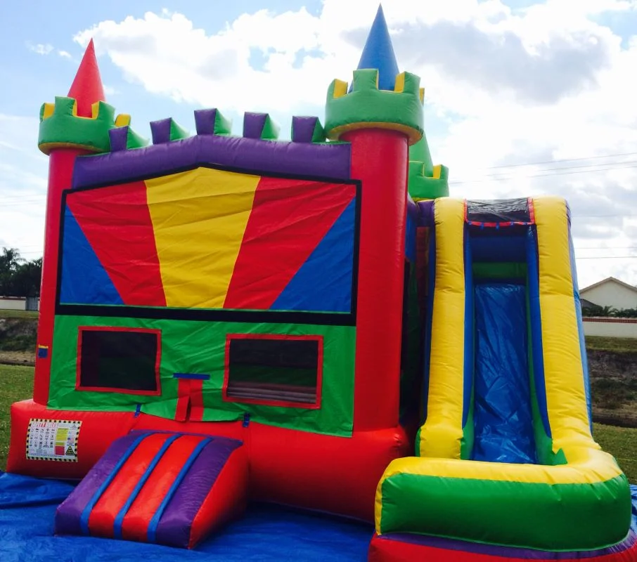 New Design Commercial Bouncy Castle Combo With Slide Bounce Houses ...