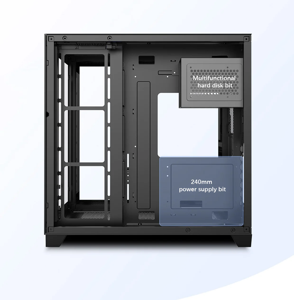 Newest Cool Gaming Pc Case Aluminum Atx/m-atx/itx Desktop Computer ...