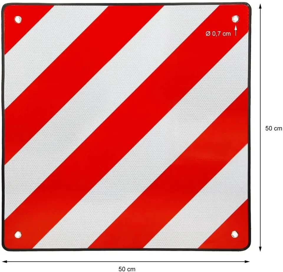 High Visibility Warning Sign - Customizable Aluminum Plate