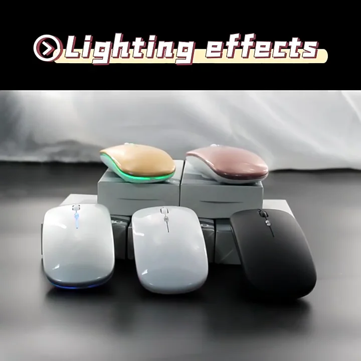 Ultra Thin And Rechargeable Bluetooth Wireless Mouse Mini Wireless ...