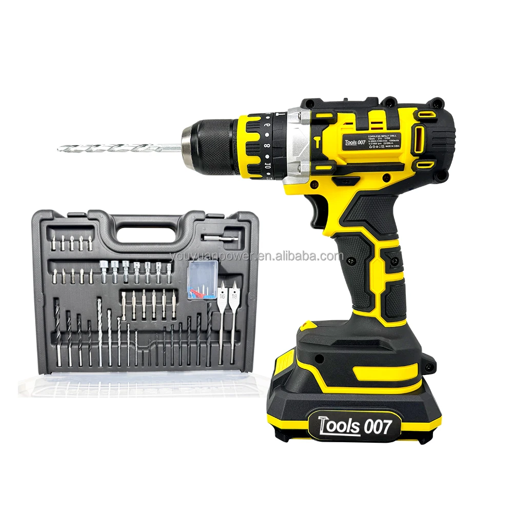 20V Lithium Battery Power Hand Drill Machine - Cordless Combo