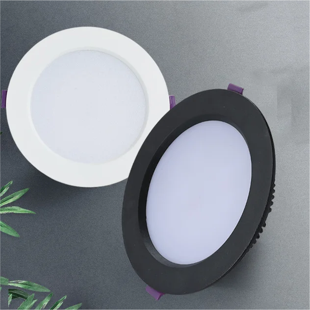 Professional Flush Mount Round Flat Led Panel Light Downlight With High ...