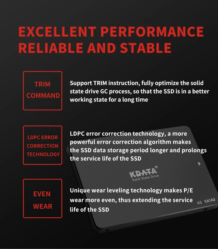 Kdata Solid State Hard Drives - Fast, Reliable Storage