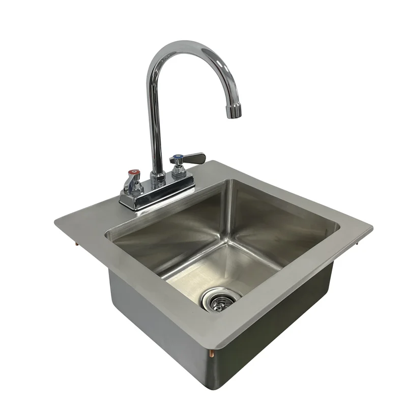 Jincheng 10"X14"X10" Stainless Steel Sink with Faucet
