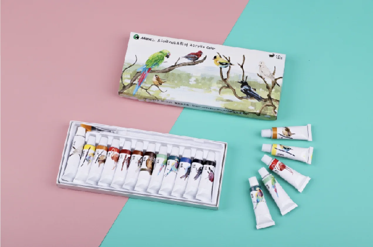 Marie's Acrylic Paint Set - 12 Colors, 5ml Each