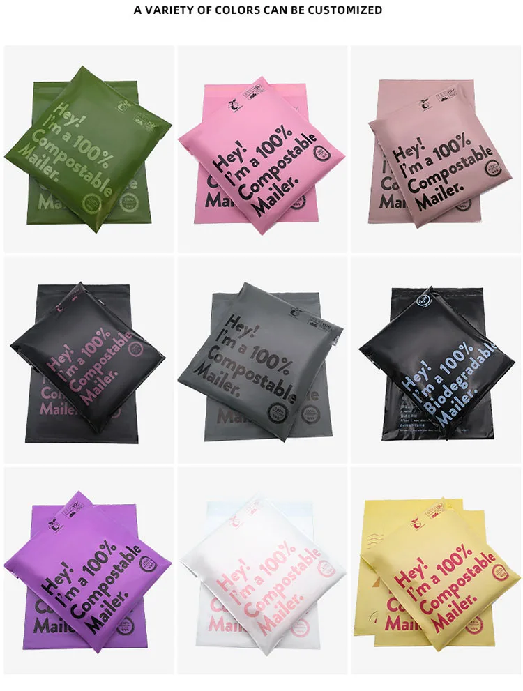 Eco-friendly Compostable Biodegradable Plastic Bag Printing Logo ...