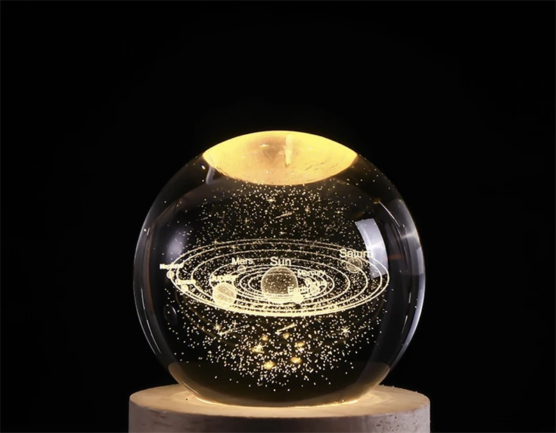 Wholesale Solar System Planet Moon Nebula Saturn Cloud Luminous Crystal ...