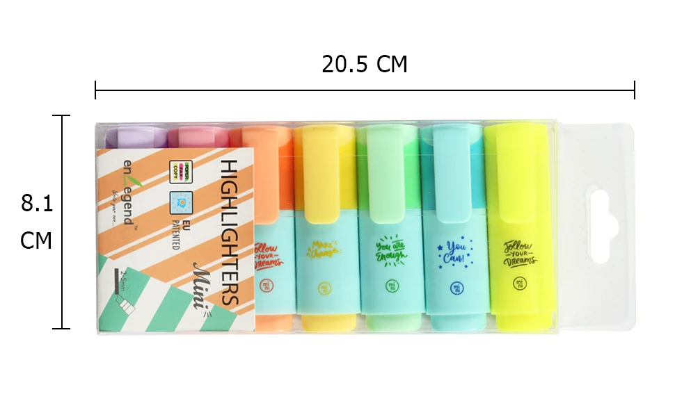 Mini Pastel Color Cute Gift Highlighter Marker Set