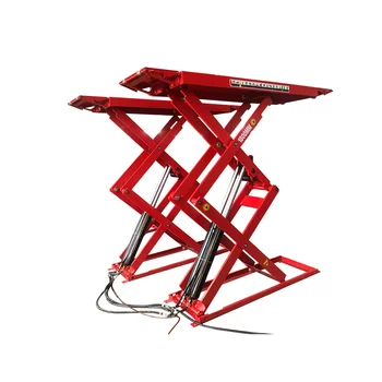3t Super Thin Scissor Lift Car Hoist Auto Elevator Vehicle Lifter Auto ...