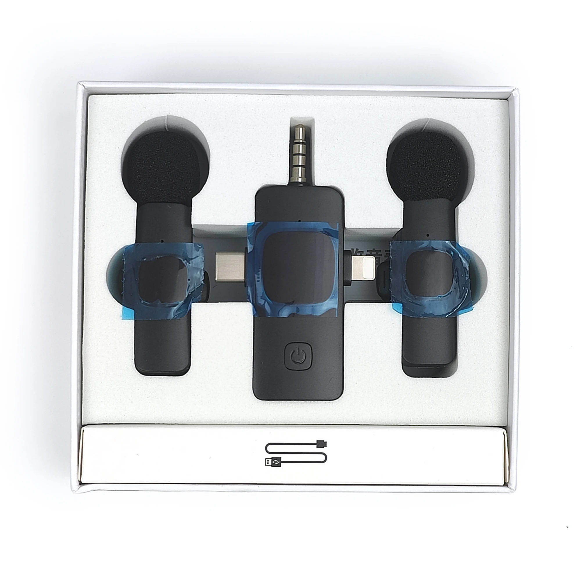 K15 3 in 1 Wireless Lapel Microphone for Youtube Live Stream