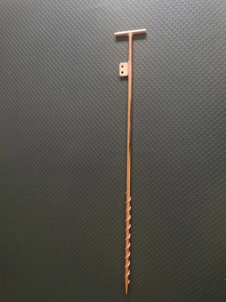 Protective Copper Temporary Screw Ground Pin - TID Power