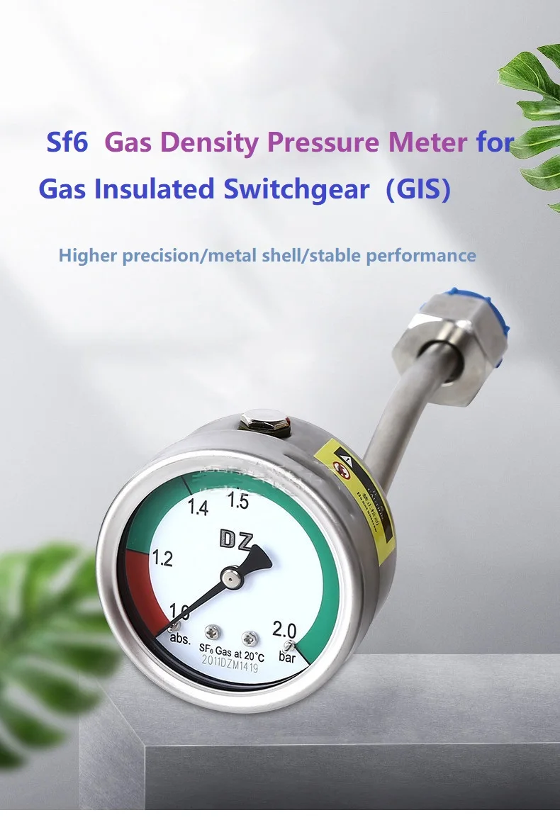 Sf6 Density Controller Density Pressure Gauge Stainless Steel Housing ...
