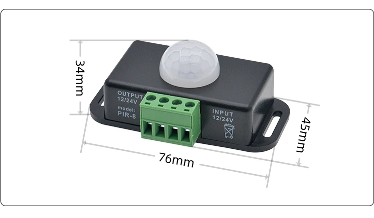 12v 6a Surface Mounting Pir Induction Sensor With Lighting And ...