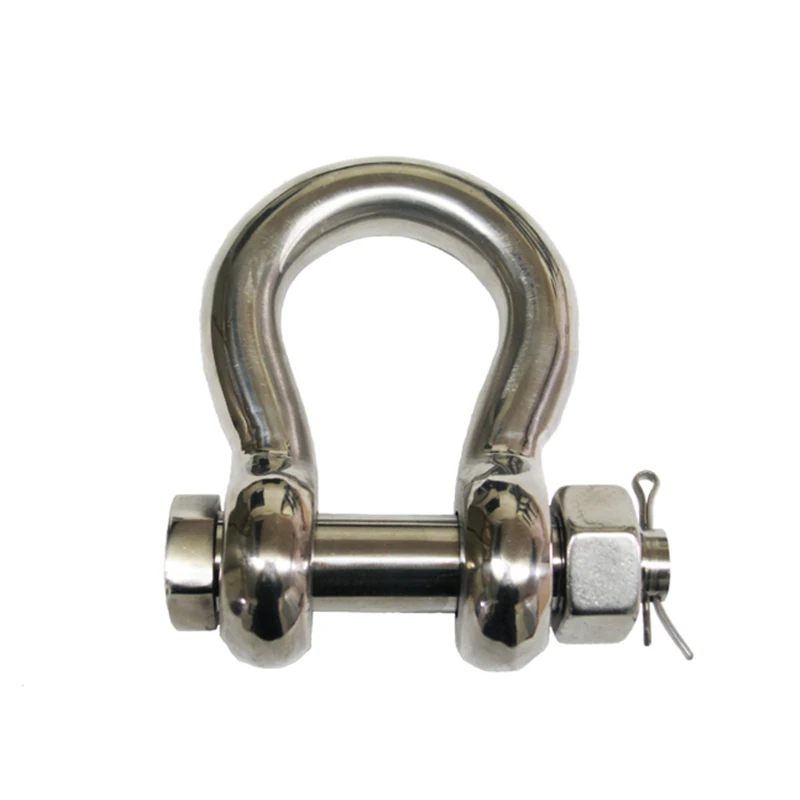 Bolt Anchor Bow Shackle Us Type Forged G2130 Stainless Steel Silver Polished Nuk With Safety ...