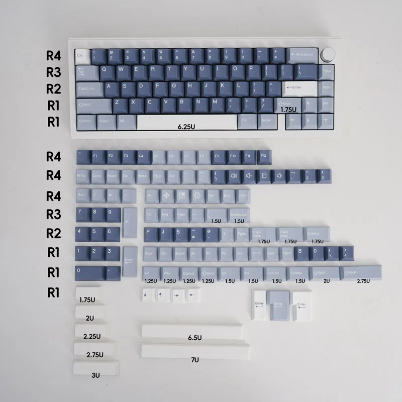172 Keys Gmk Fishing Keycaps Pbt Double Shot Cherry Profile Key Caps ...