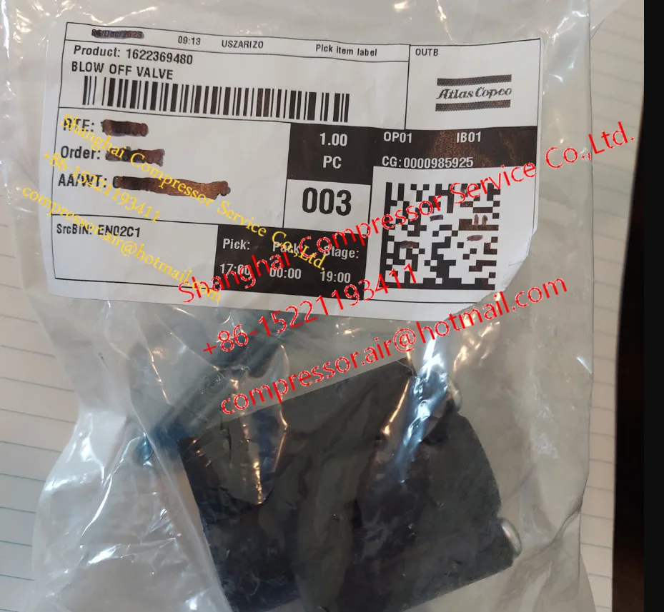 ATLAS COPCO Unloader Valve Blow Off Valve 1622369480 1623181080 ...
