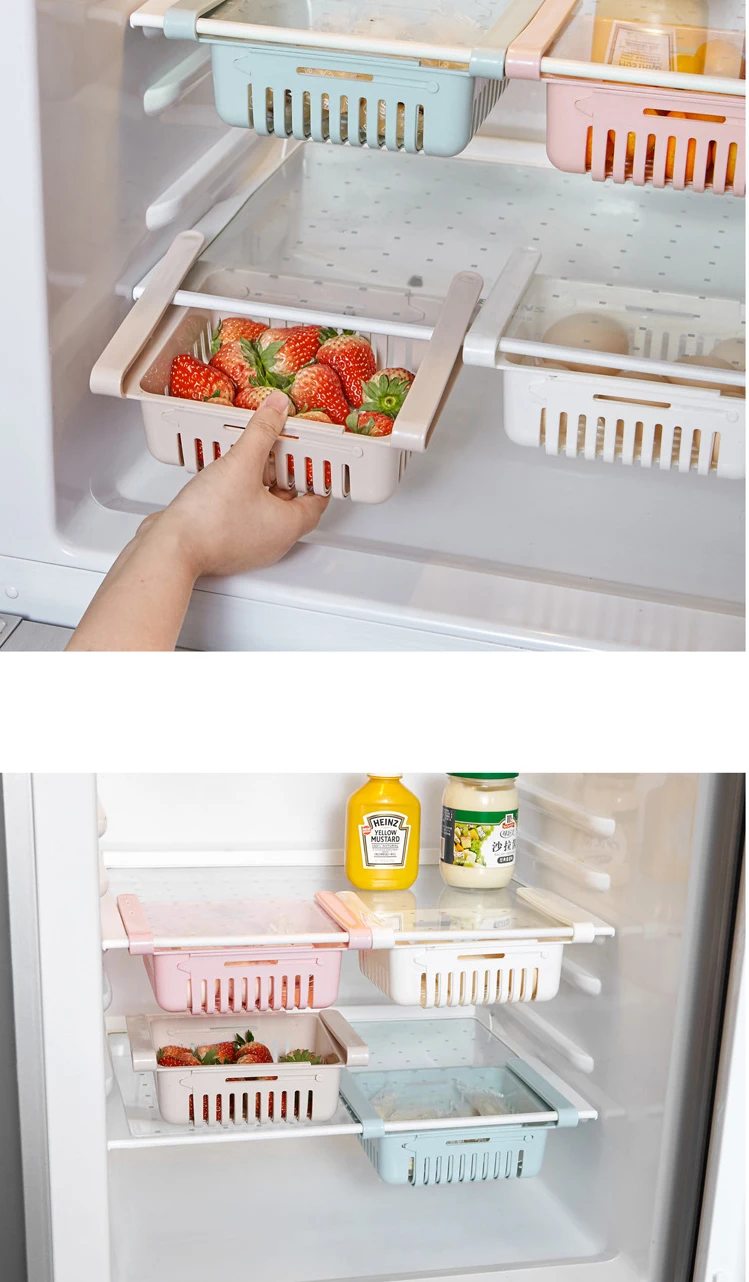 Ds1905 Adjustable Refrigerator Box Sliding Partition Fridge Hanging ...