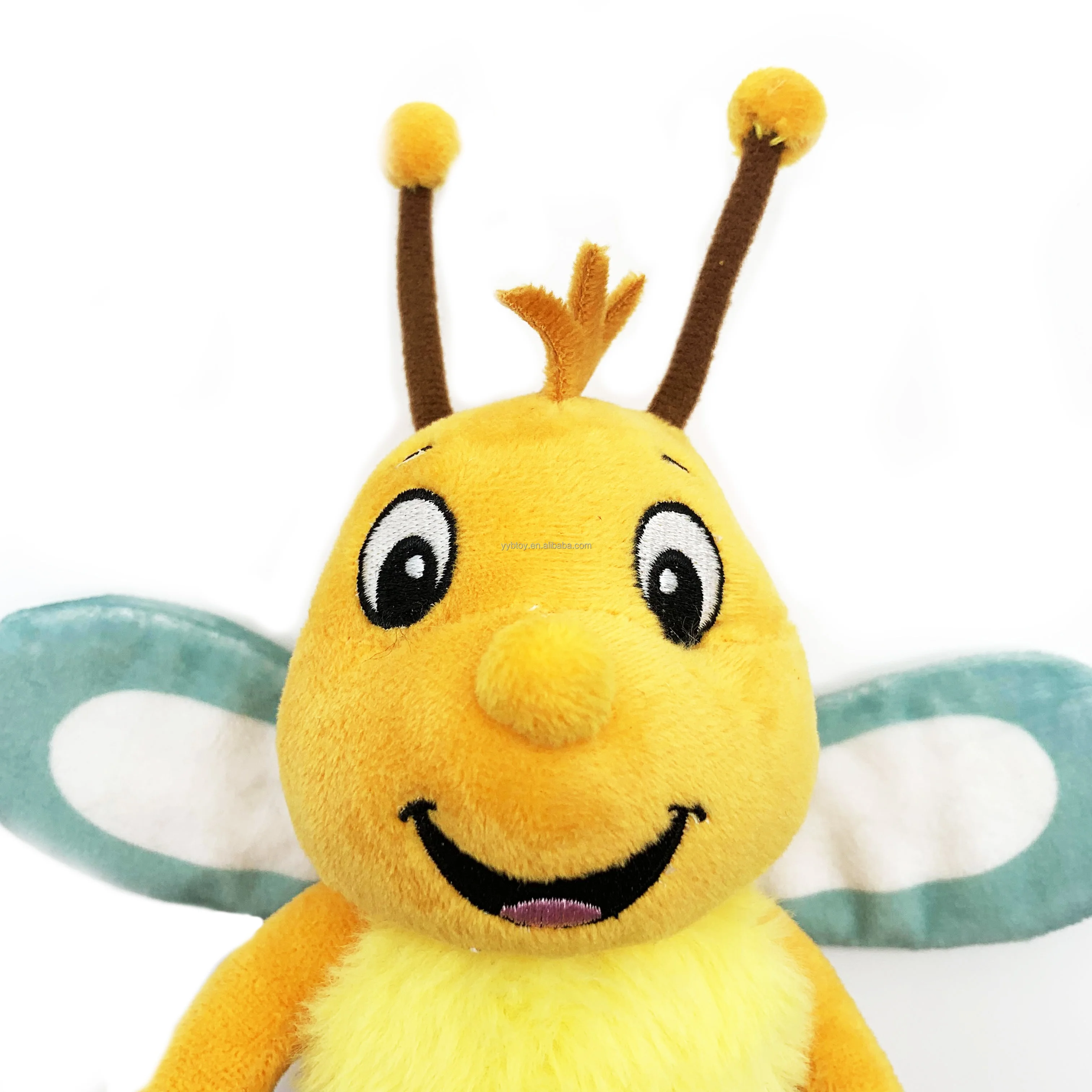 Custom Made Plush Bumble Bee Toy Wholesale Stuffed Plush Bee Toy Yellow ...