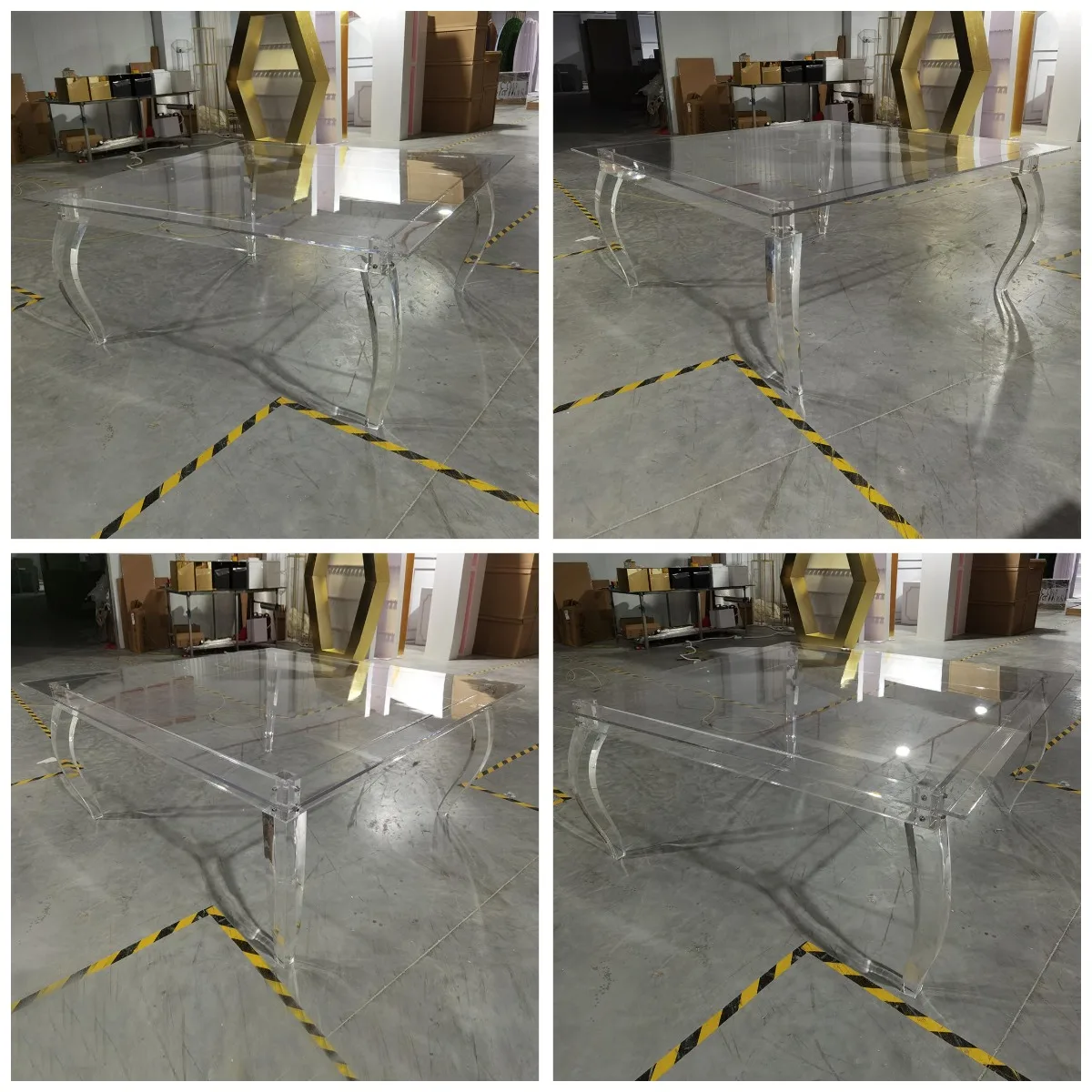 Factory Direct Sale Custom clear Acrylic Table Acrylic Console Table ...