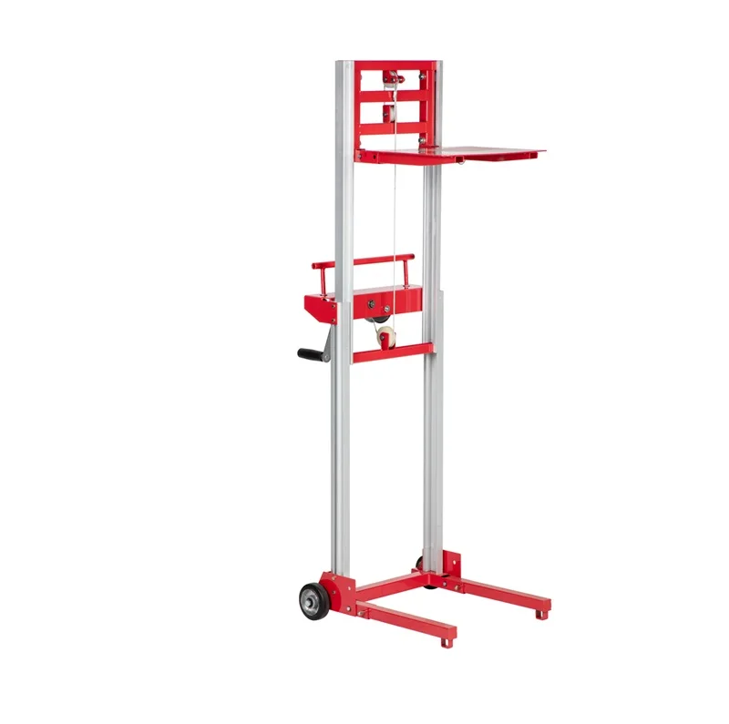 8okg Durable Mobile Manual Lifting Aluminum Hand Stacker Aluminum ...