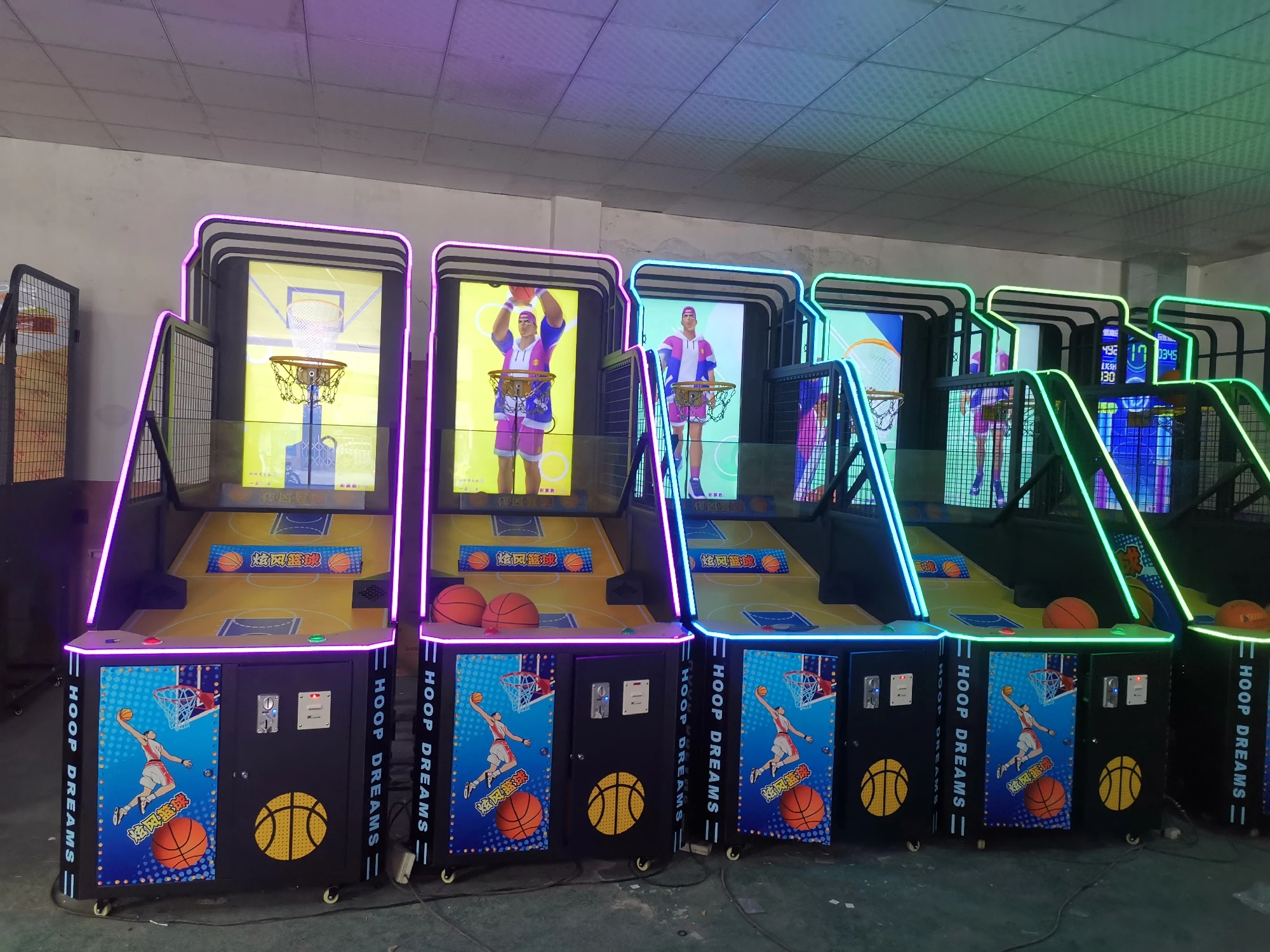 Ama Indoor Amusement Park Shooting Simulator Basketball Game Machine ...
