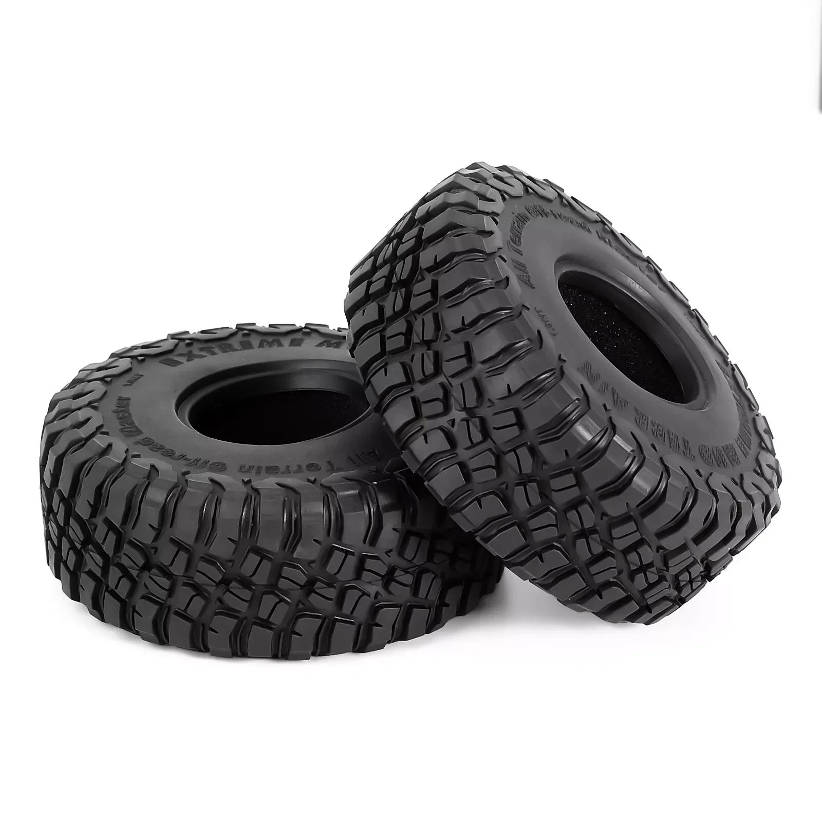 120MM Rubber Tires for 1:10 RC Rock Crawler Axial SCX10