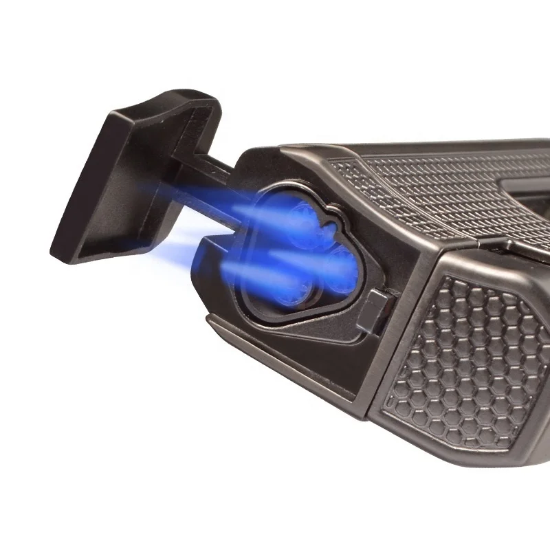 Torch Lighter Triple Jet Flame Refillable Butane Cigar Lighter ...