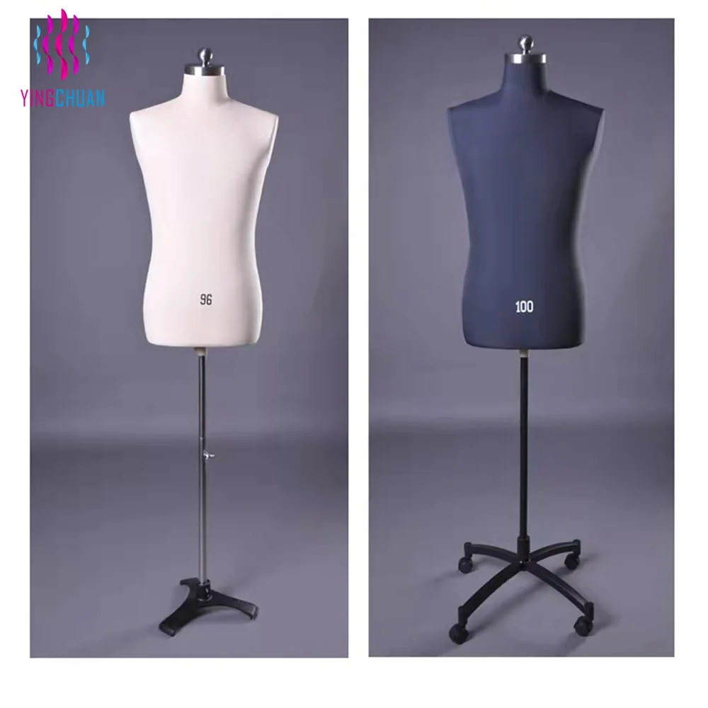 Adjustable Fabric Dress Form Male Mannequin Dressmakers Mannequin with ...