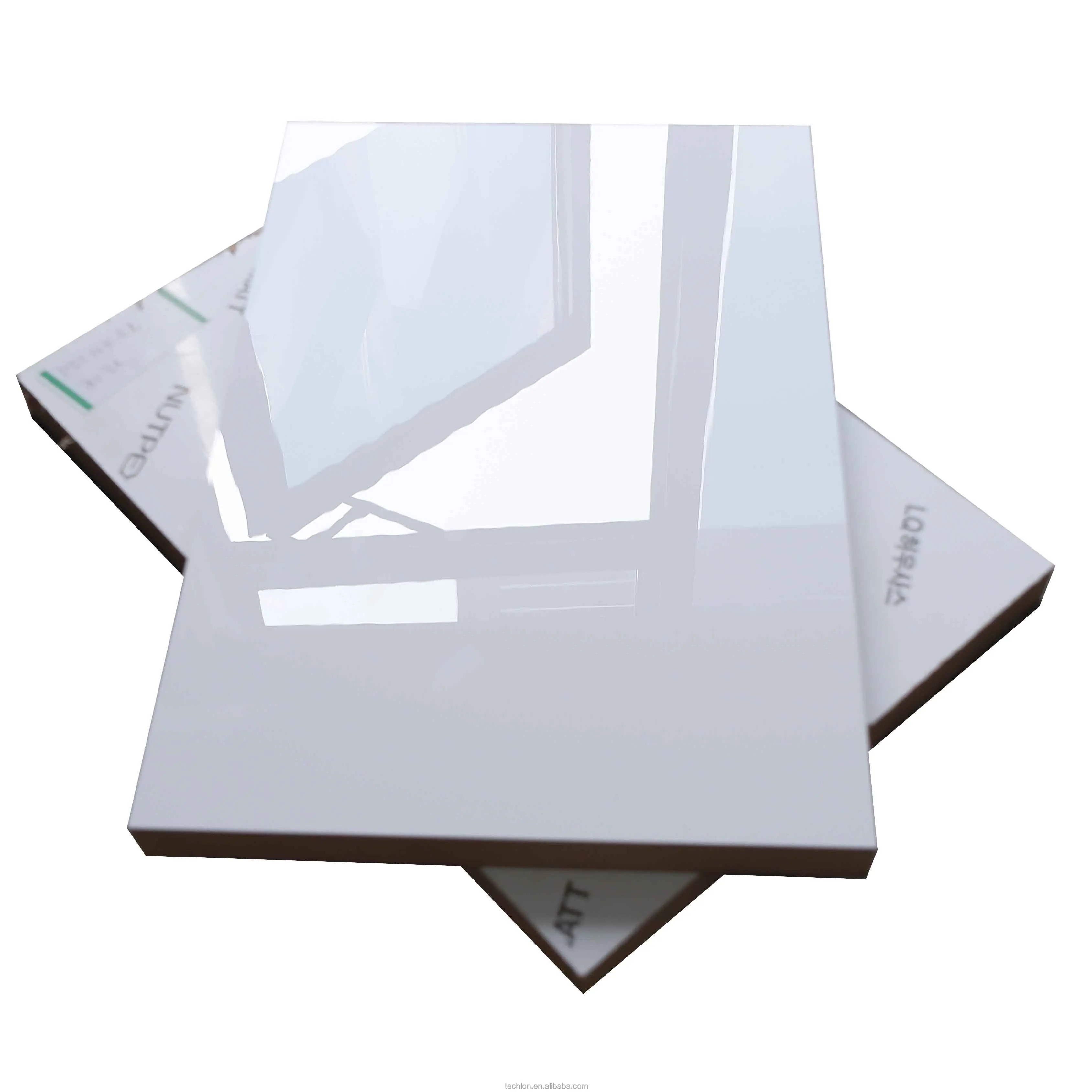 4x8 18mm White High Gloss Laminated UV Resistant Acrylic Mdf Board ...