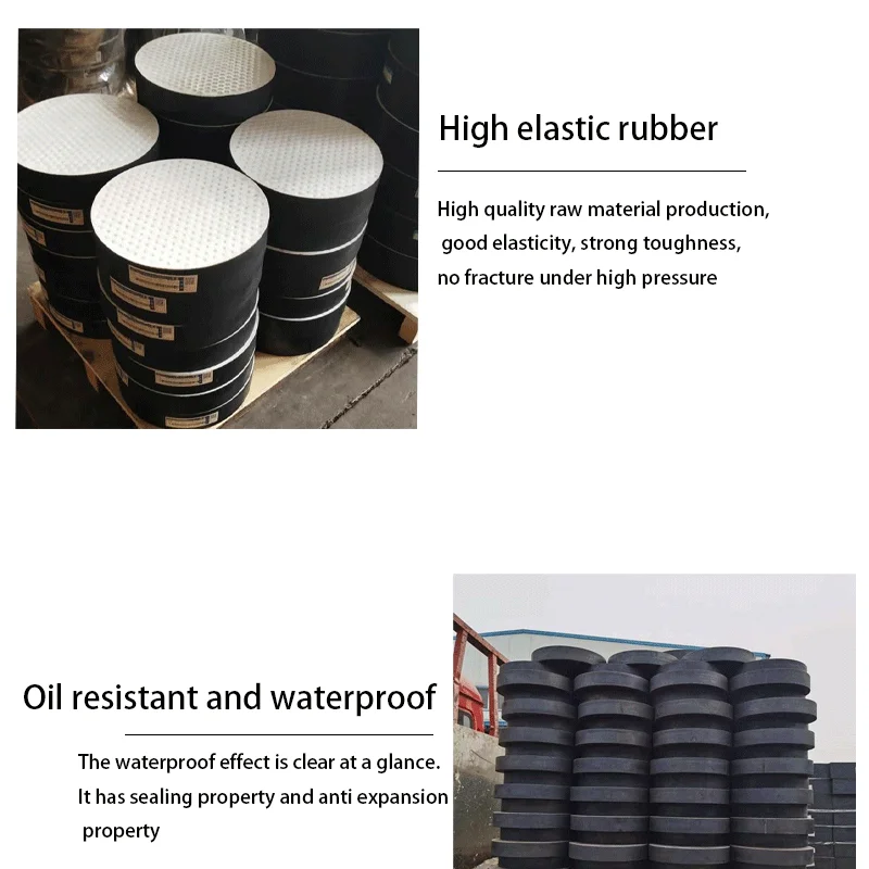 Custom Laminated Elastomeric Neoprene Rubber Bearing Pad Bridge Construction Shock Absorption ...