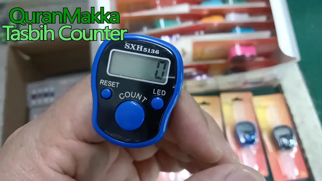 Sxh1040 Muslim Tasbeeh Ramadan Gift Islamic Electronic 6 Digit Led Light Lcd Display Hand Finger ...