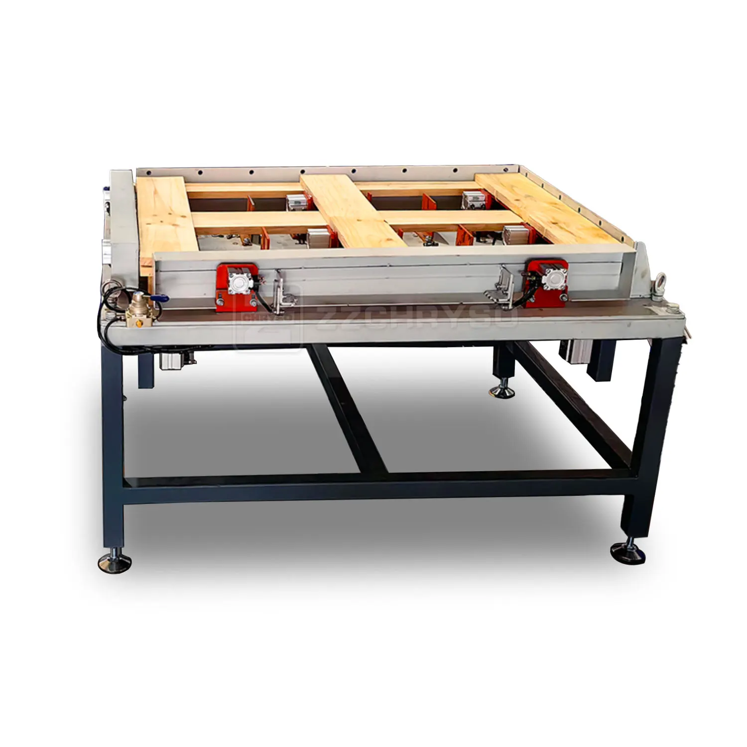 Wood Pallet Production Line Semiautomatic Pallet Nailing Machines 1200 ...