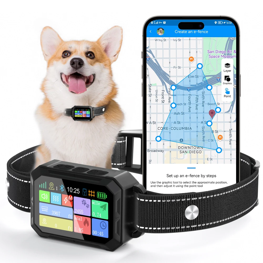 Easy-to-use Smart Gps Electric Polygon Training System Wireless Dog ...